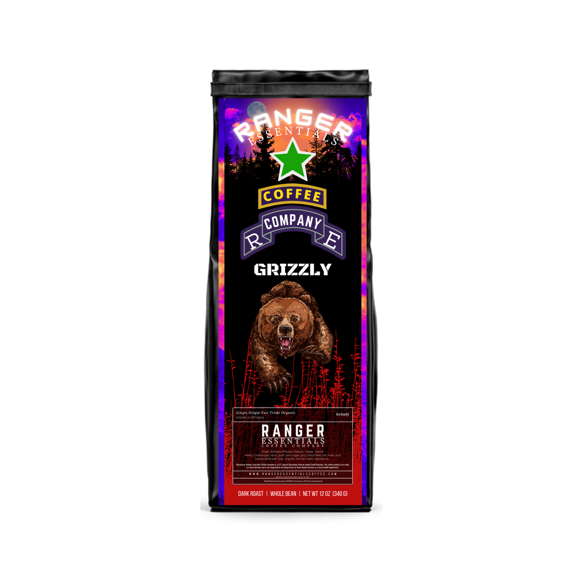 Ranger Essentials Grizzly Single Origin Fair Trade Organic Dark Roast ...